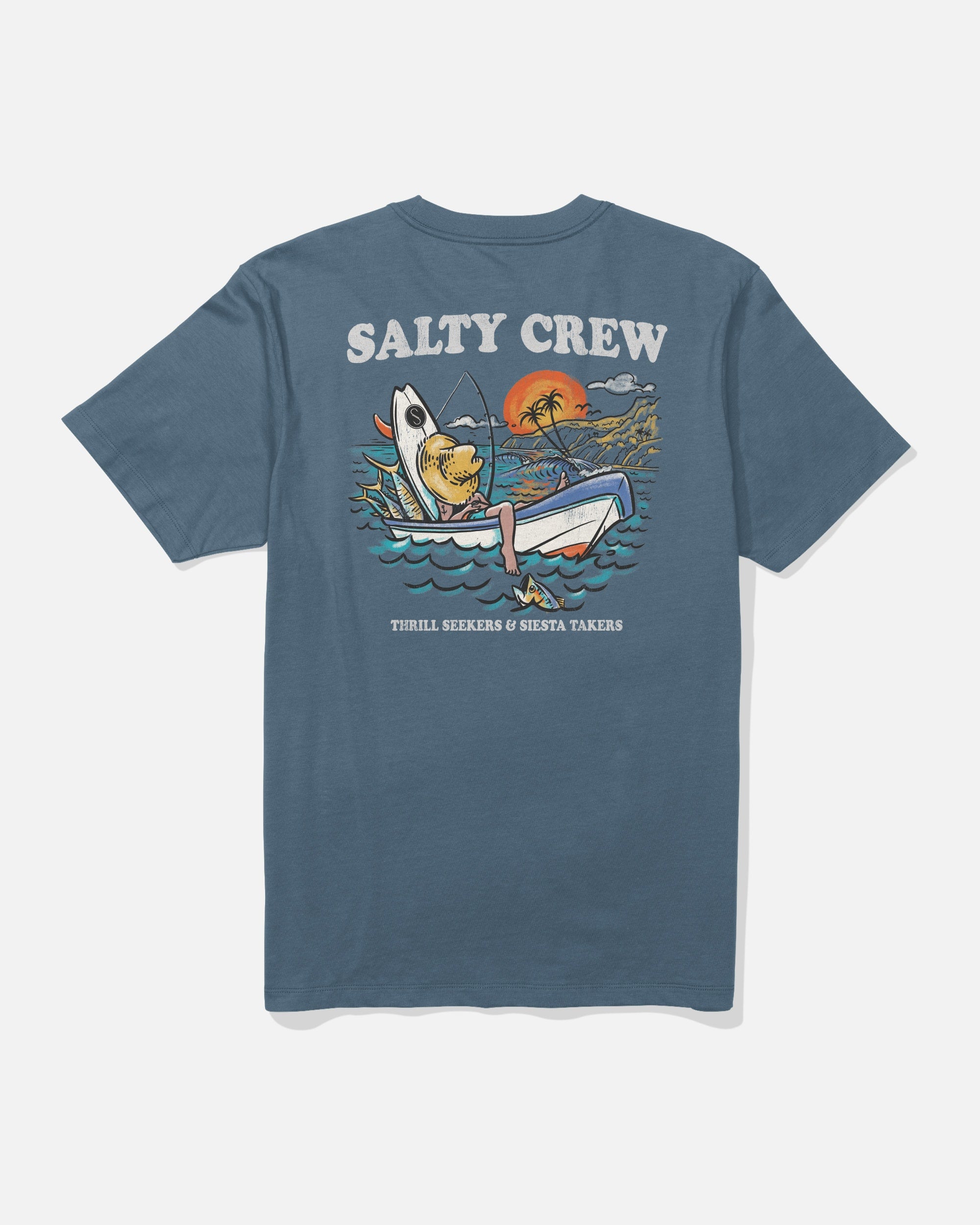 Down Time Ss Tee - Slate | Salty Crew Europe