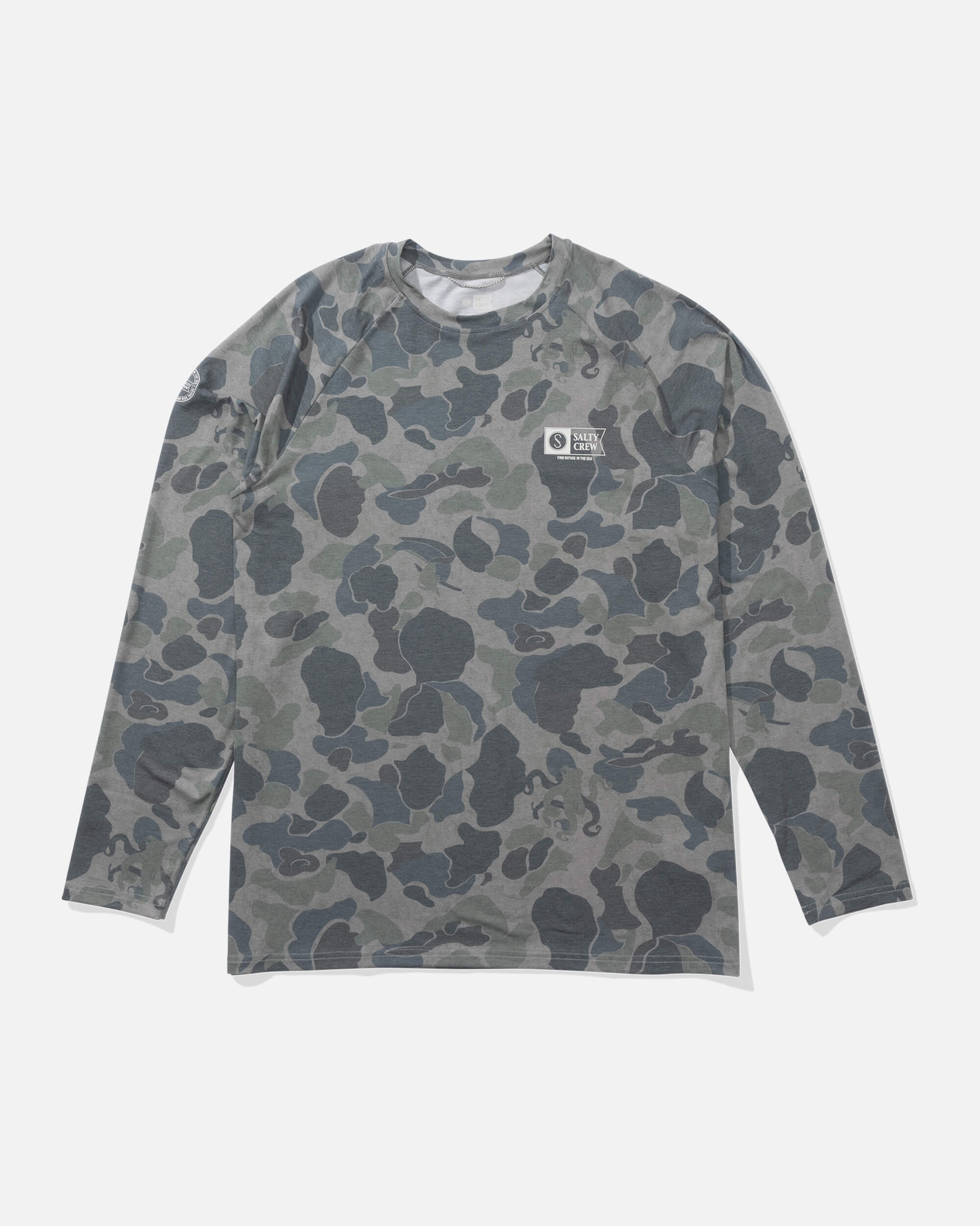 Mariner Ls Tech Tee - Sand Camo | Salty Crew Europe