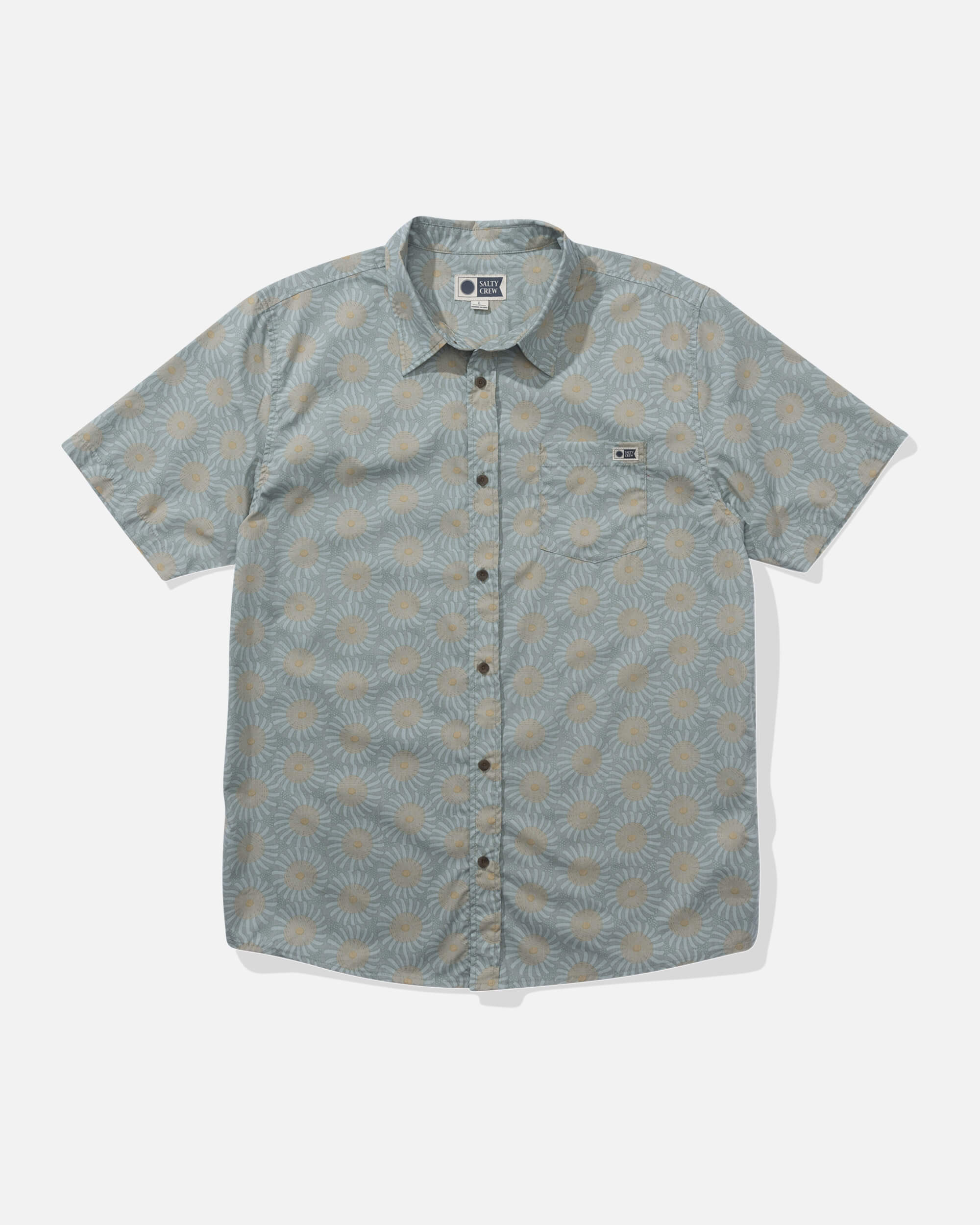 Uni Farm Ss Woven - Deep Sea | Salty Crew Europe