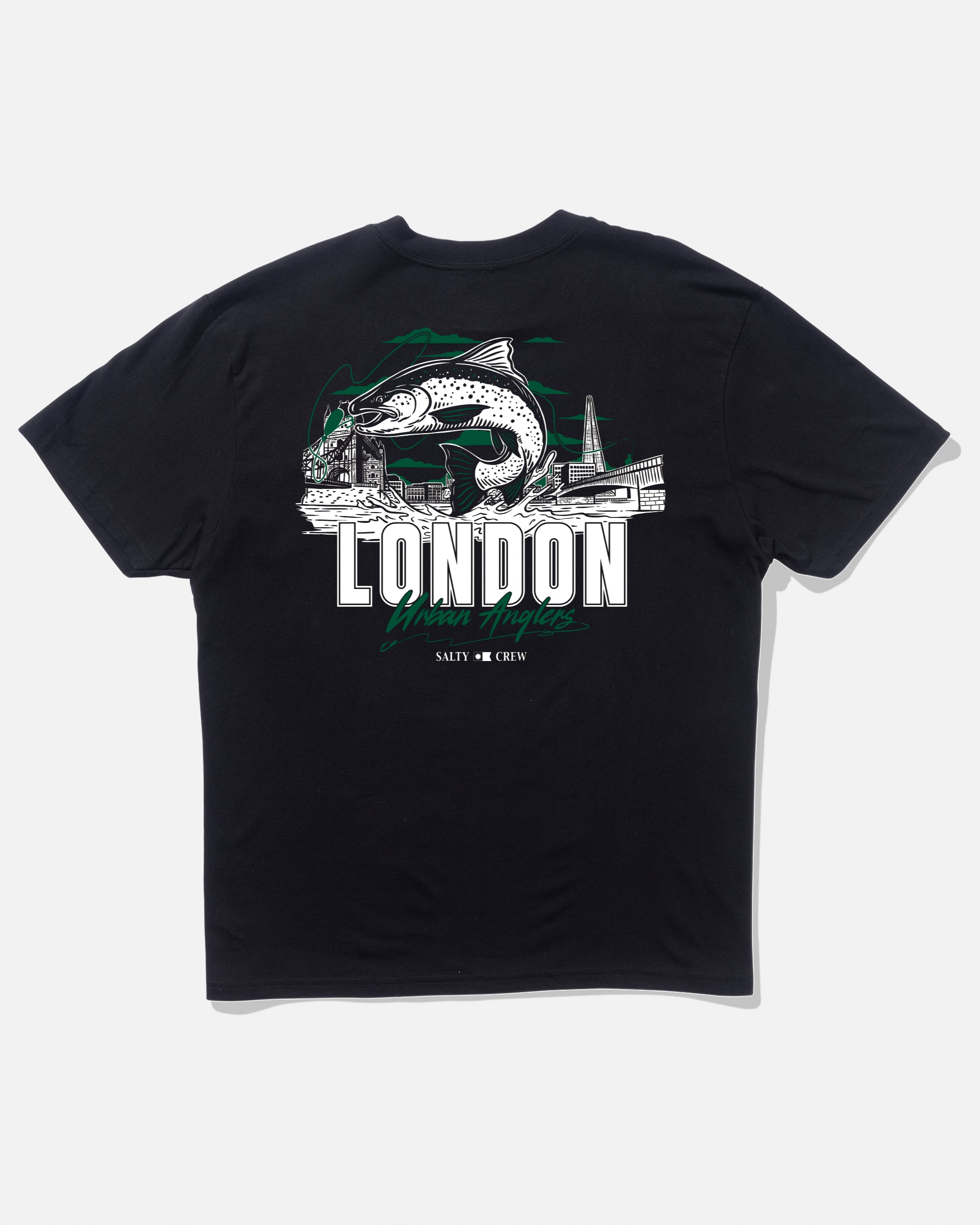 London Urban Angler Ss Tee - Black | Salty Crew Europe